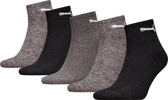 Puma Unisex Puma Unisex Short Crew (5 Pack) Socks, Anthraci/L Mel Grey/M Mel Grey, 47-49 EU