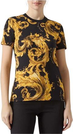 Versace Jeans Couture Femme, Tops, Multicolore, Taille: 40 FR Barocco T-Shirt