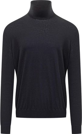 Malo Homme, Pulls, Bleu, Taille: L Virgin Wool Turtleneck