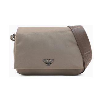 Emporio Armani Femme, Sacs, Beige, Taille: ONE Size Sac bandouli&egrave;re en nylon avec logo