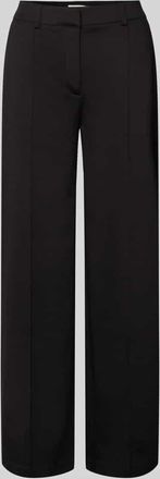 Ichi Wide Leg Stoffhose mit fixierten Bügelfalten Modell KATE