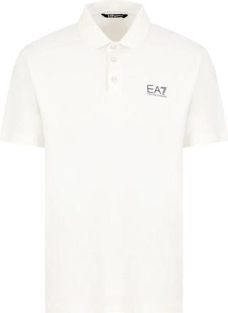 Emporio Armani Essentielles kurz&auml;rmeliges Baumwollpolo - - Tops - Herren - Wei&szlig; - M