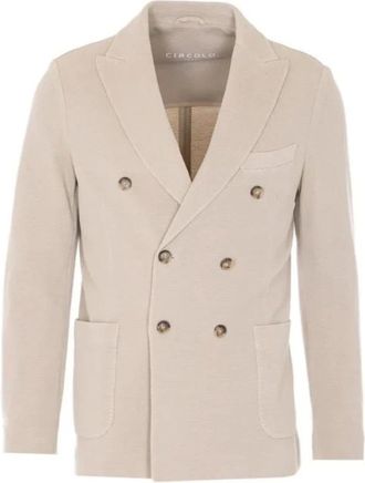Circolo 1901 Homme, Vestes, Beige, Taille: M Blazers