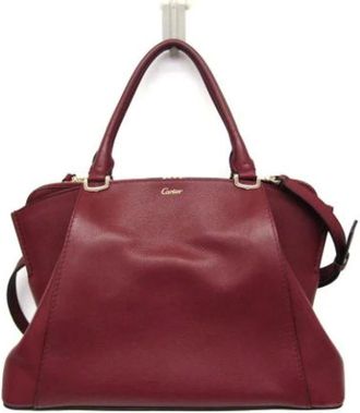 Cartier Sac &agrave; main Pre-owned C de L1001829 - Femme - Pre-owned - Rouge - Taille: ONE Size