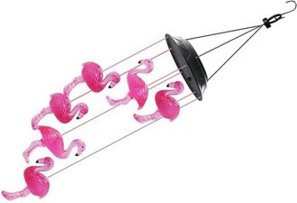 Yarnow Solarleuchte Flamingo Hängend Für Garten Solar Lampe Aussenbereich Mit Windspiel-Effekt Solar-gartenlaterne Als Gartendekoration Und Terrassenbeleucht