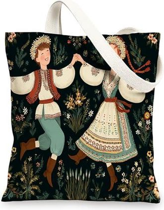 Generic Sacs fourre-tout en toile culturelle, sacs à provisions réutilisables, sacs à provisions réutilisables, légers et lavables, sacs à bandoulière pour O,