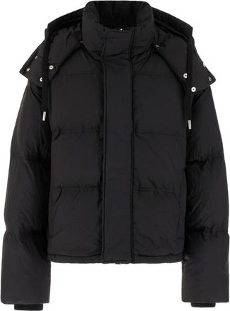 Ami Homme, Vestes, Noir, Taille: L Doudoune &agrave; application logo