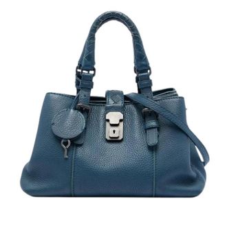 Bottega Veneta Pre-owned Small Roma Satchel - - Pre-owned - Damen - Blau - ONE SIZE