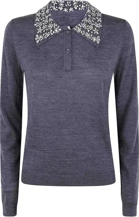 Liviana Conti Pull Col Rond - Gris