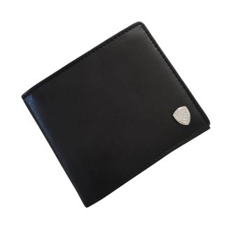 Blauer Schwarzes Lederportemonnaie mit M&uuml;nzfach - - Accessories - Herren - Schwarzk - ONE SIZE