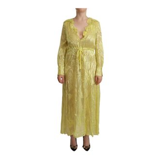Patrizia Pepe Sunshine Seidenmix-Maxikleid - - Dresses - Damen - Gelb - S