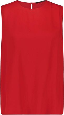 Taifun Femme, Tops, Rouge, Taille: 38 FR Blouse sans manches