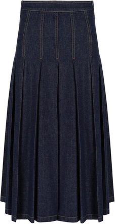 Weekend by Max Mara JUPE OVALE DENIM BLEUE MAX MARA WEEKEND