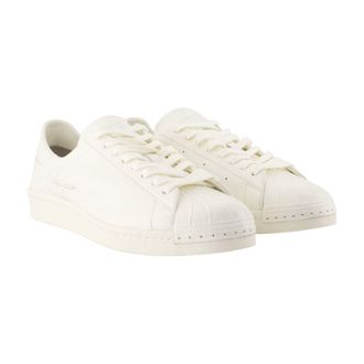 Yohji Yamamoto Unisex Superstar Sneakers - Y-3 Leather White Calfskin Shoes