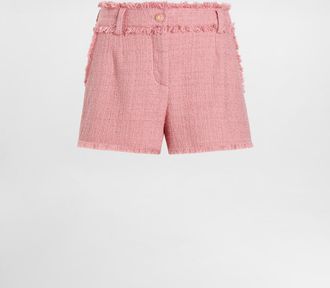 Dolce & Gabbana Shorts Aus Raschel-tweed - Frau Hosen Und Shorts Rosa 38