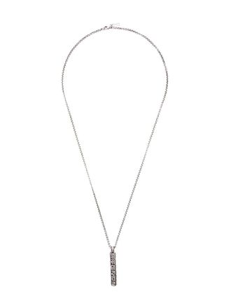 Nialaya collier à pendentif gravé - Argent