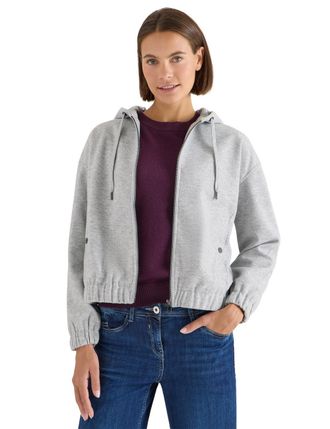 Cecil Damen Hoodie Blouson in Wolloptik