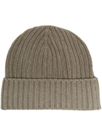 Dell'Oglio bonnet en cachemire à design nervuré - Vert