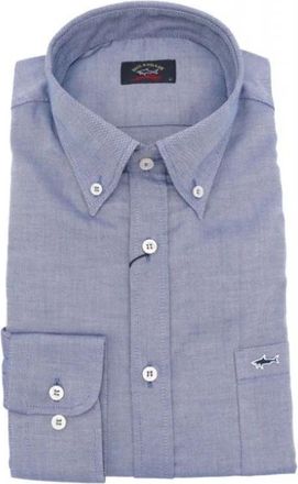 Paul & Shark Homme, Chemises, Bleu, Taille: 3XL Cop3000 503 Cotton Shirt