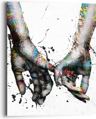 Reinders Wandbild, Liebe, Schlafzimmer, Bilder, Wanddeko, Room Decor, MDF, Mehrfarbig, 50 x 40cm