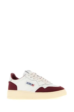 Autry Womens White Leather Medalist Sneakers Sofleasuewhtborgogna