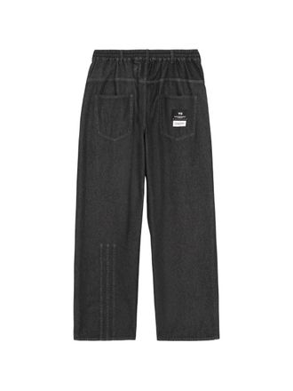 Yohji Yamamoto Twill Loose-Fit Jeans - Black