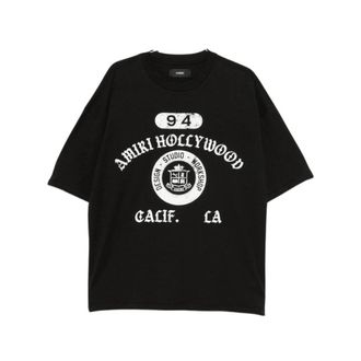 Amiri Collegiate Box Tee - - Tops - Herren - Schwarzk - S