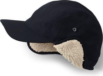 Lands End Baseballkappe Squall mit Teddyfutter, Herren, Gr&ouml;&szlig;e:L-XL regular, Schwarz, Nylon, by Lands End