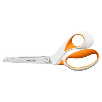 Fiskars Ciseaux de Tailleur, Longueur : 23 cm, Lame en acier inoxydable/poignées en plastique, Orange, RazorEdge, 1070079