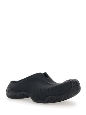 Balenciaga Mens Mule Basketball Slip-On Black Tech Fabric Polyurethane