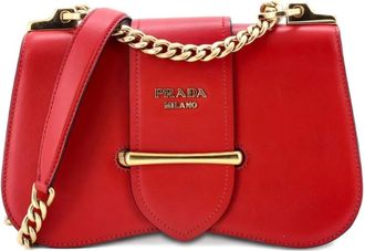 Prada Sidonie Chain Shoulder Bag City Calf Medium crossbody bag - Rot