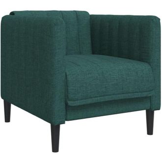 vidaXL Sessel Dunkelgr&uuml;n Stoff Vidaxl