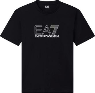 Emporio Armani Emporio Armani Ea7, Homme, Tops, Noir, Taille: XS T-shirt &agrave; manches courtes