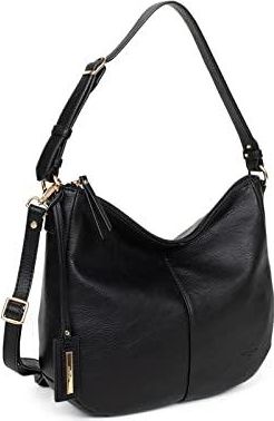 Pellet Besace - Compatible téléphone Portable - pour Femme - Collection Toscane - Noir