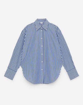 Arket Popeline-Hemd Mit Lockerer Passform -Blau