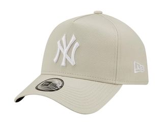 New Era MLB Fankappe Teamlogo 9Forty E-Frame New York Yankees verstellbar NY beige - One-Size