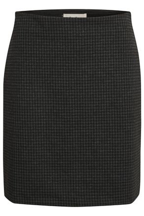 Part Two Part Two Damen Mini, hohe, elastische Taille, Silhouette Skirt, Dark Grey Check, M