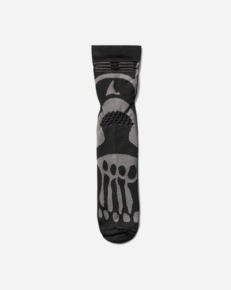 Roa Bones Logo Q-skin Technical Crew Socks Black