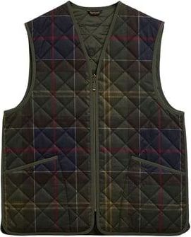 Barbour Blouson sans manches droit &agrave; carreaux