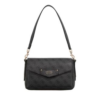 Guess Crossbody Bags - Eco Brenton Flap Shoulder Bag - Gr. unisize - in Dunkelgrau - f&uuml;r Damen