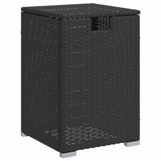 vidaXL Propan-Tank-Verstecktisch Schwarz 40x40x60 cm Poly Rattan vidaXL