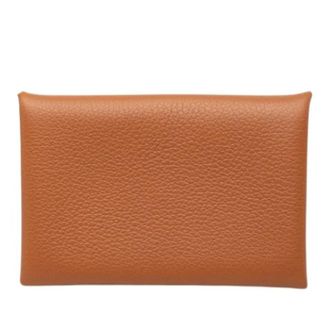 Herm&egrave;s Portefeuille Calvi Pre-owned - Femme - Pre-owned - Brun - Taille: ONE Size