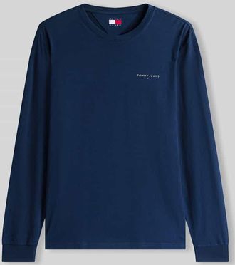 Tommy Jeans Slim Fit Langarmshirt aus reiner Baumwolle