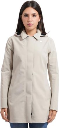 K-Way Femme, Vestes, Beige, Taille: 44 FR Mathy Trench