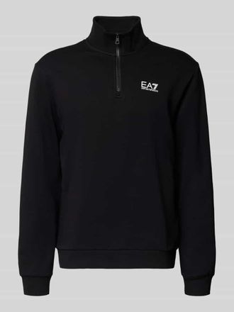 Emporio Armani Sweatshirt mit Stehkragen und Rei&szlig;verschluss