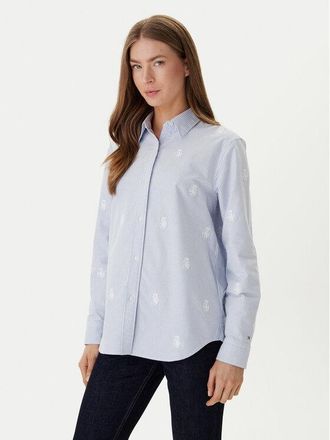 Tommy Hilfiger Hemd WW0WW49386 Himmelblau Relaxed Fit