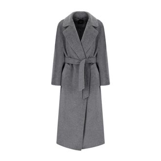 Max Mara Tempera G&uuml;rtelmantel - - Coats - Damen - Grau - XS
