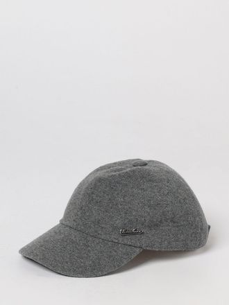 Borsalino Casquette de baseball en cachemire avec sangle r&eacute;glable