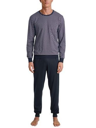 CALIDA Relax Imprint Pijama, Con botones Para Hombre, de algod&oacute;n 100%, pantal&oacute;n Con Cintura el&aacute;stica recubierta de Tela