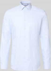 Jake*s Super Slim Fit Businesshemd aus reiner Baumwolle